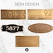 Custom Address Sign Custom Number Sign Personalized Name - Etsy