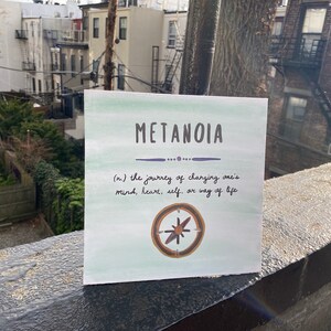 Unique Vocabulary: Metanoia Definition Dictionary Art Hand Made ...