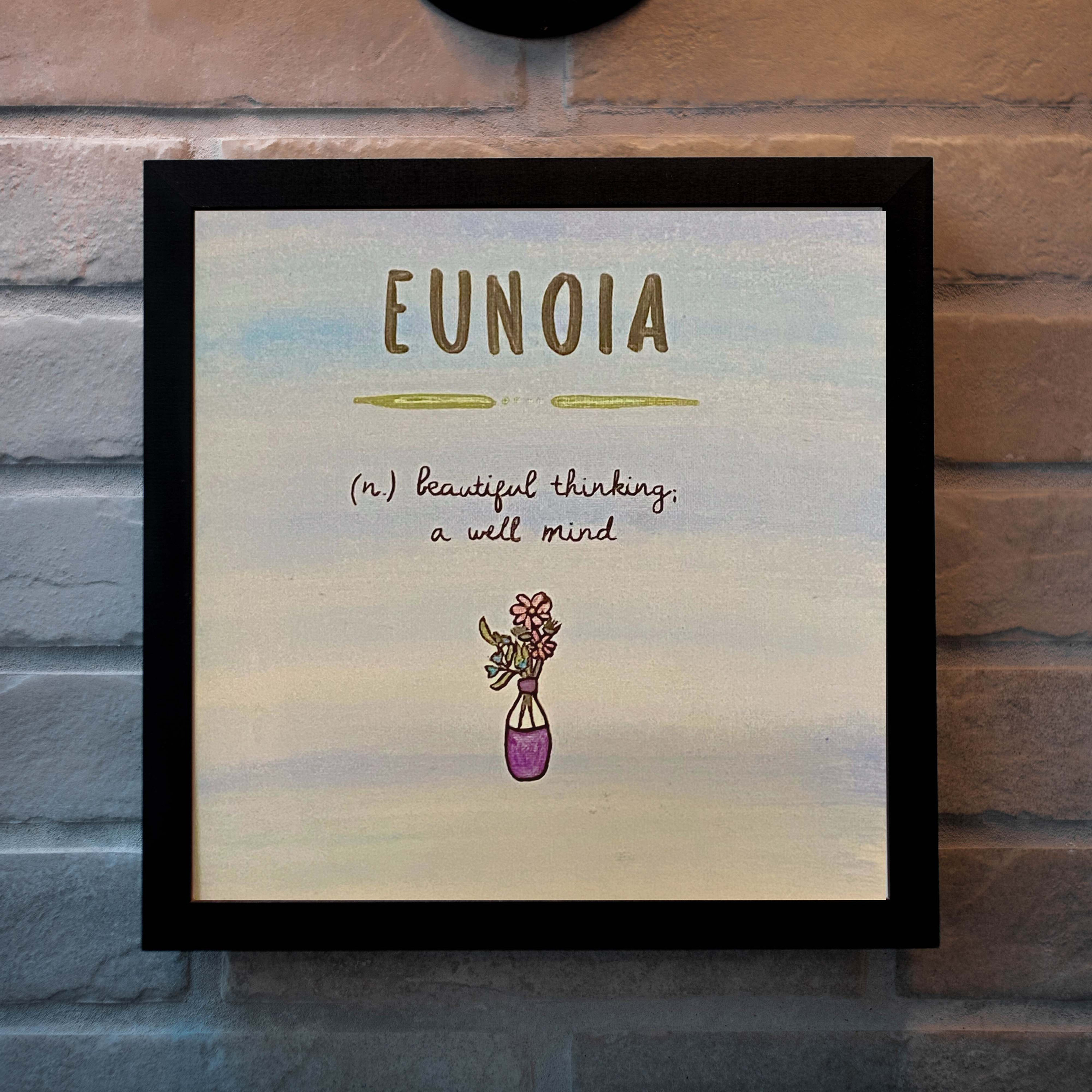 Dictionary Definition : Eunoia and Creativity Hand Made Calligraphy ...