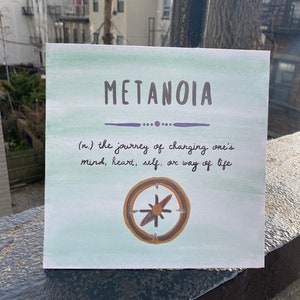 Unique Vocabulary: Metanoia Definition Dictionary Art Hand Made ...