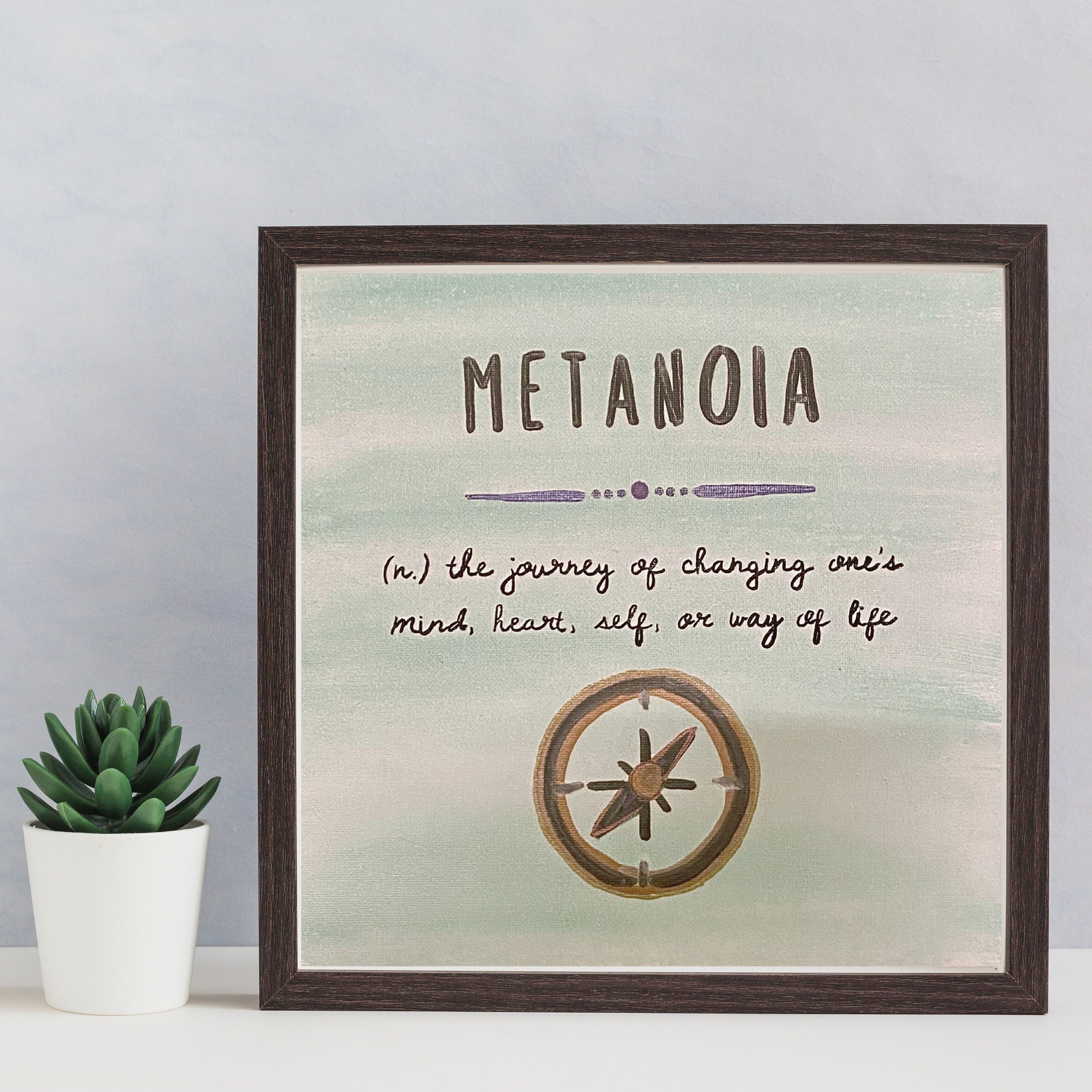 Unique Vocabulary: Metanoia Definition Dictionary Art Hand - Etsy Canada