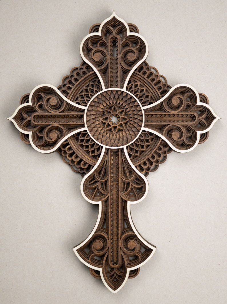Ornamental Cross-6 Layers - Etsy