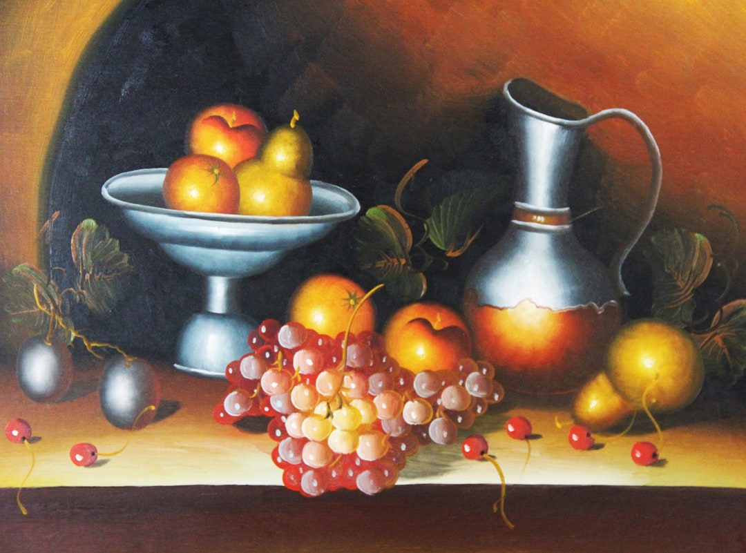 Still Life With Fruit - Etsy