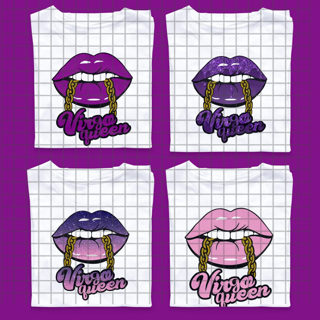 Virgo Queen Zodiac Lips SVG, Birthday Svg, Birthday Girl Svg, Zodiac ...