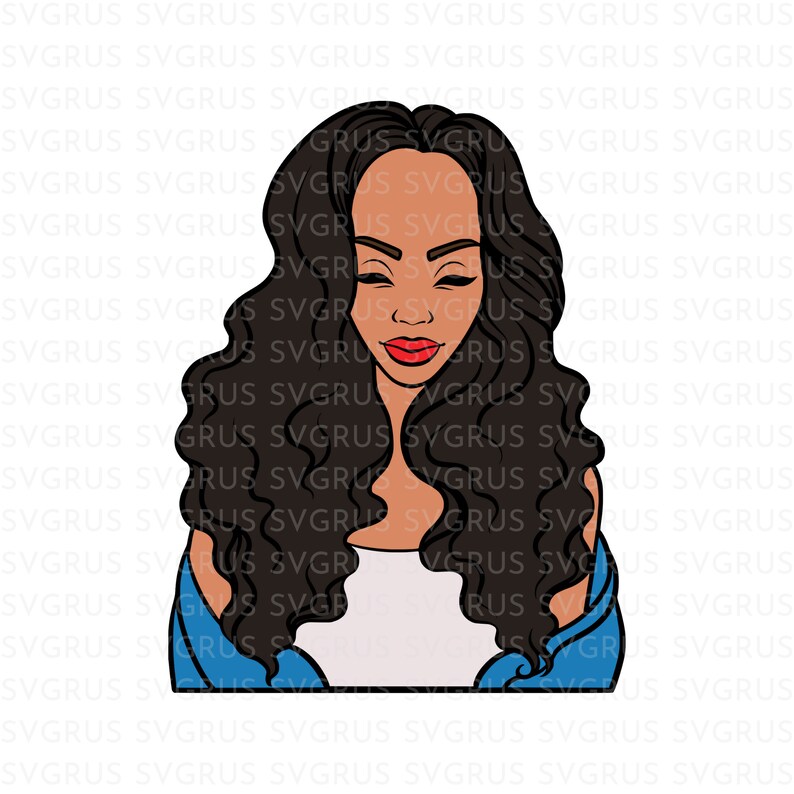 Lady SVG, Black Woman Svg, Eyelash Svg, Black Women, Svg Files for ...