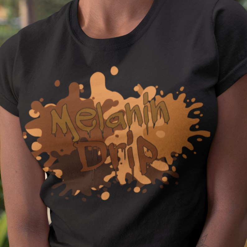 Melanin Drip Svg Black Girl Magic Black Woman Svg Cricut Etsy