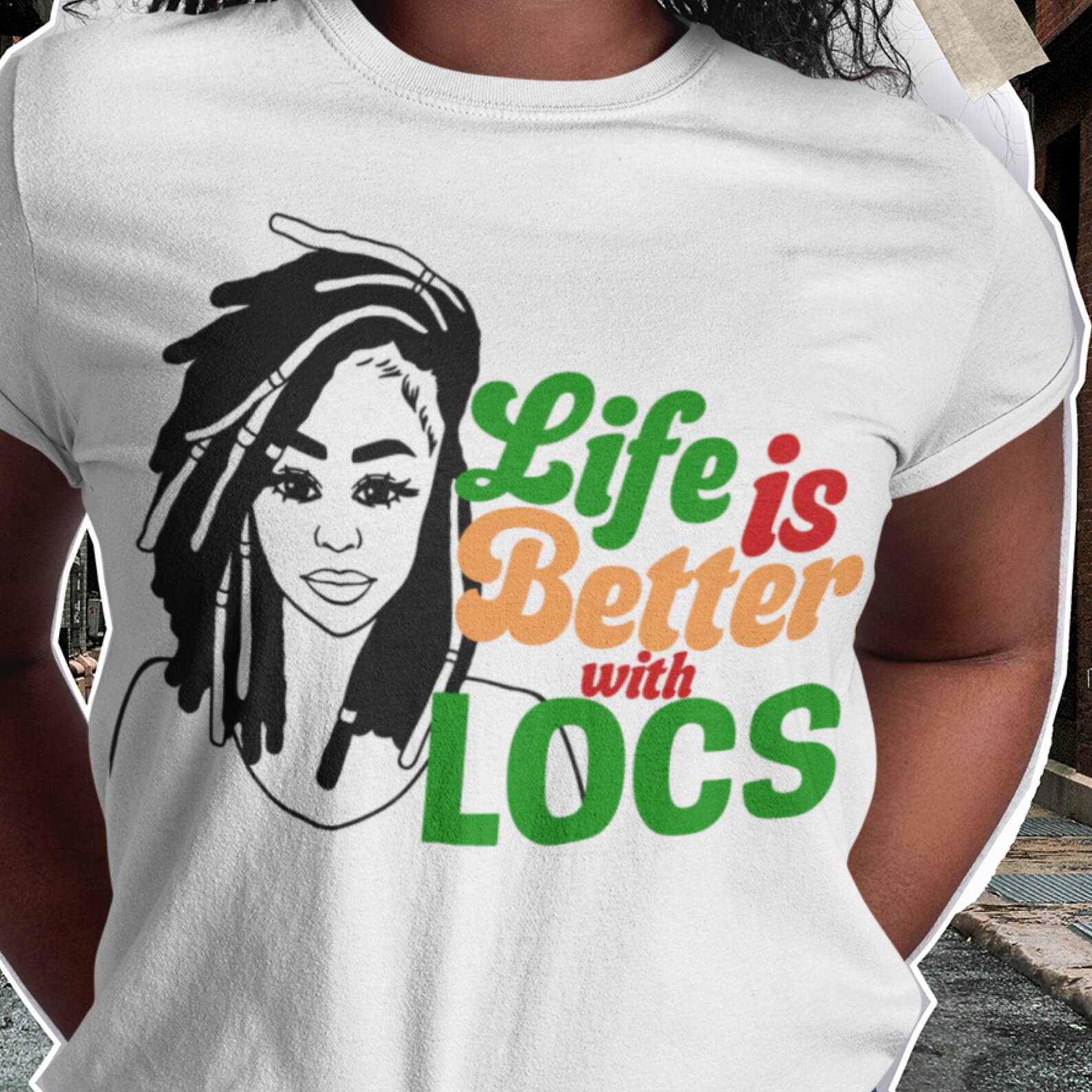 Life is Better With Locs Svg, Black Women With Locs Svg, Black in ...