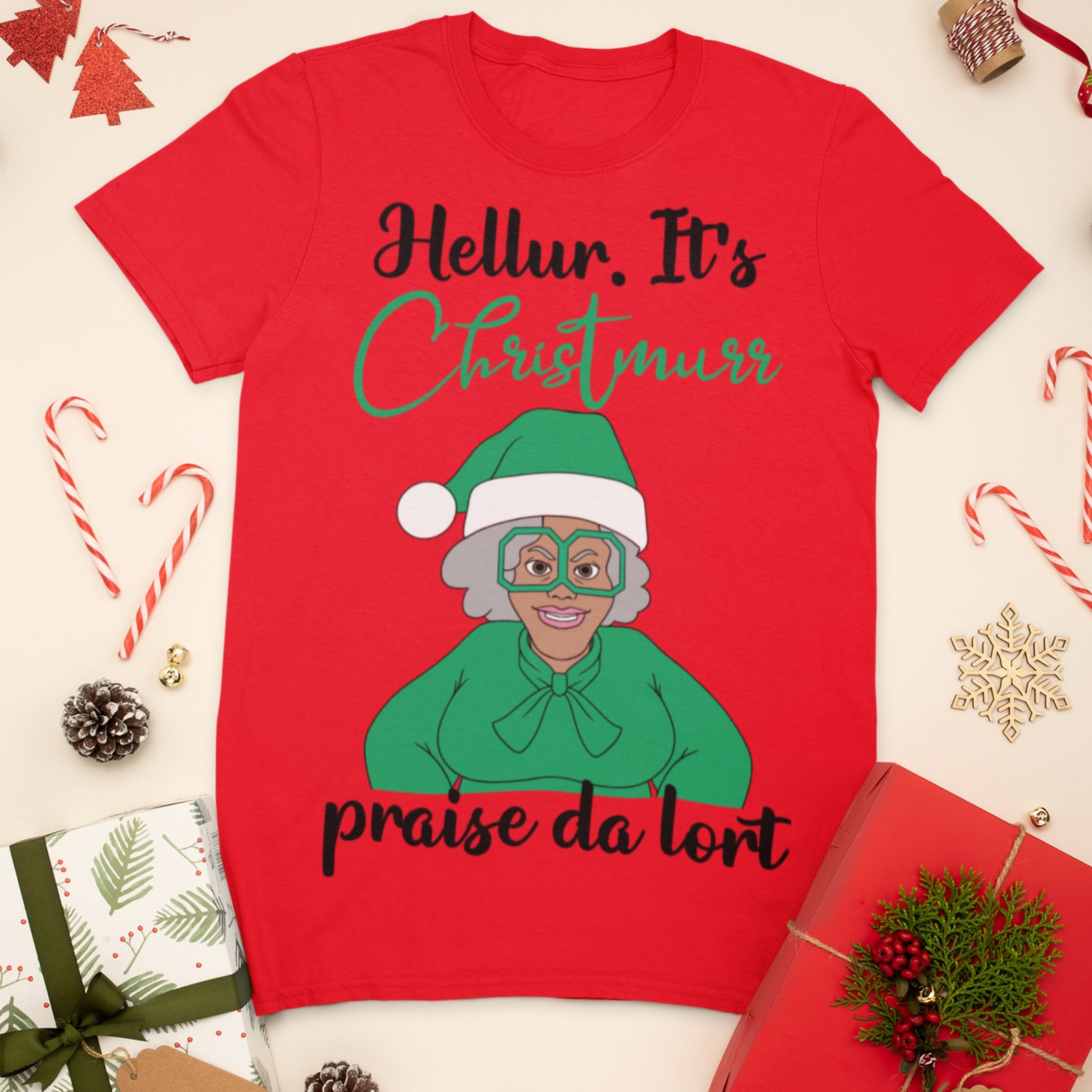 Madea Christmas Svg, Madea in Green, Christmas Svg, Holiday Svg, Merry ...