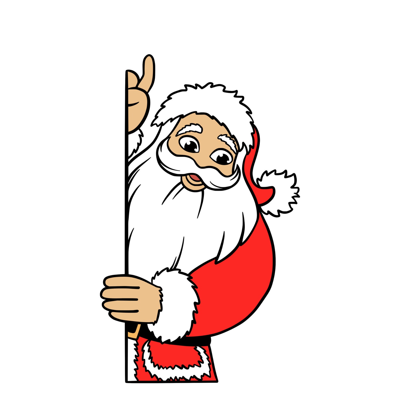Santa Svg Santa Claus Svg Santa Clipart Christmas Svg - Etsy