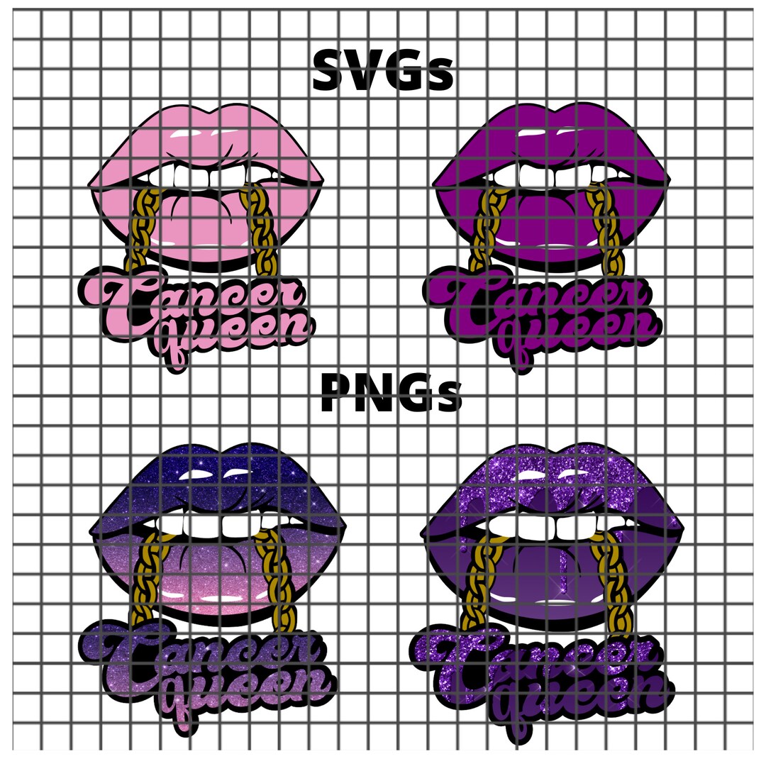 Cancer Queen Zodiac Lips SVG, Birthday Svg, Birthday Girl Svg, Zodiac ...