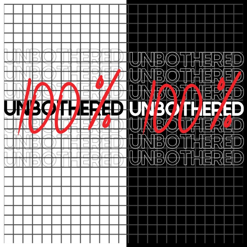 Unbothered Svg 100% Unbothered SVG Unbothered Png Vinyl - Etsy
