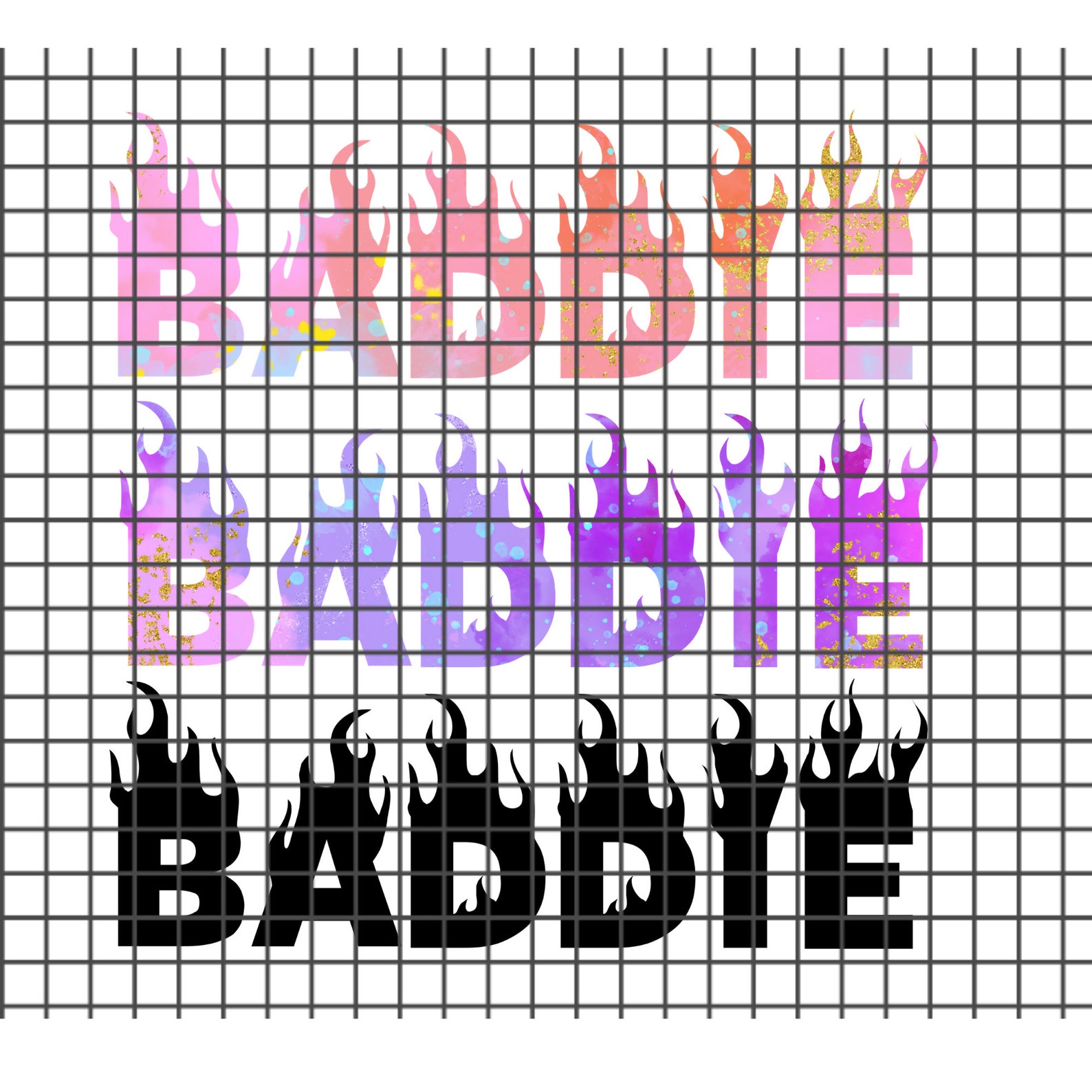 Baddie SVG Baddie Png Baddie Vinyl SVG Tshirt Designs - Etsy Norway