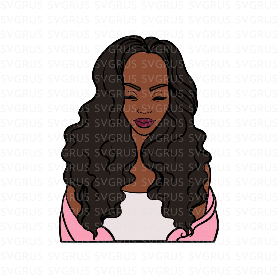 Lady SVG, Black Woman Svg, Eyelash Svg, Black Women, Svg Files for ...