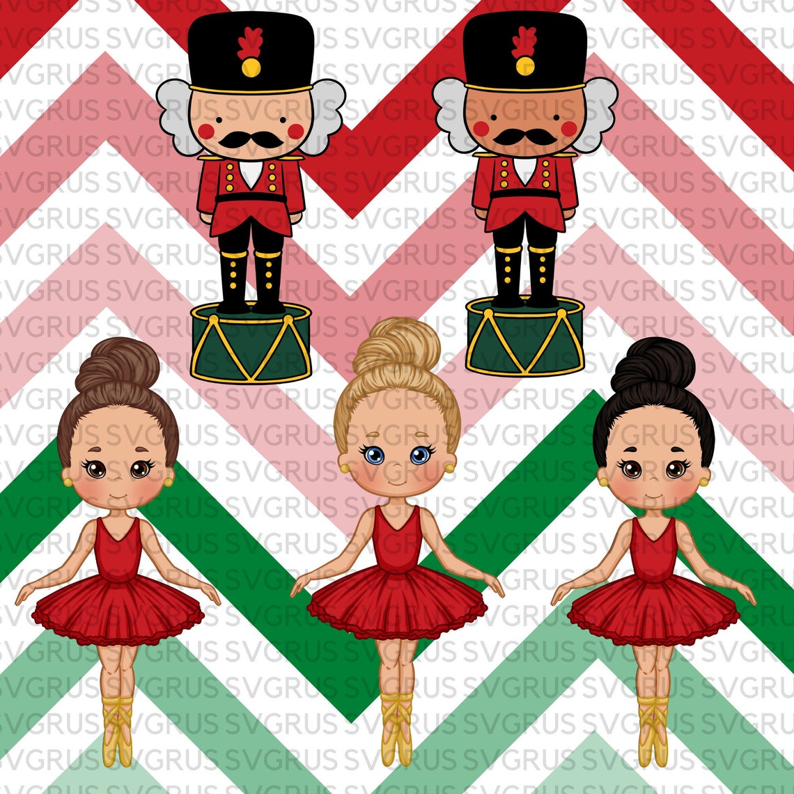 PNG ONLY Christmas Nutcracker Clip Art Ballet Clipart | Etsy
