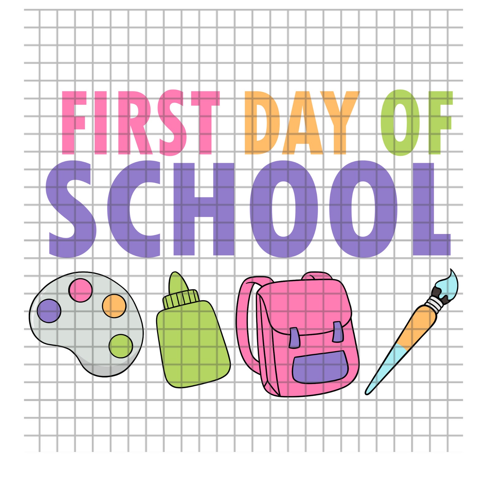 First Day of School Svg First Day of School Clipart Teacher - Etsy