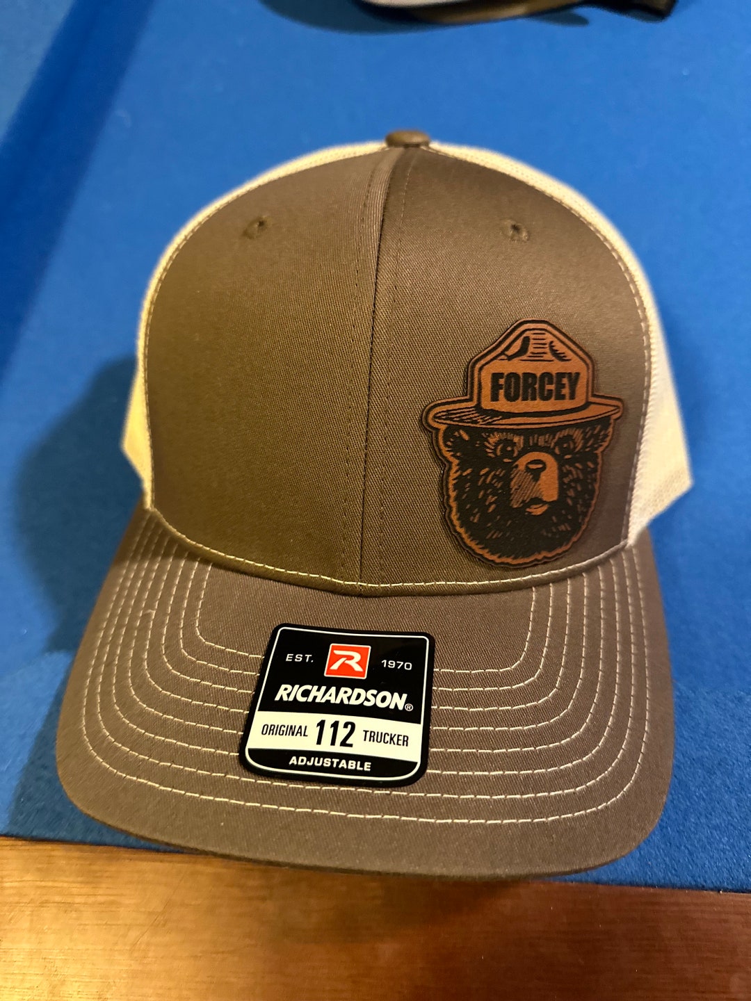 Forcey the Bear Richardson 112 Leather Patch Hat - Etsy