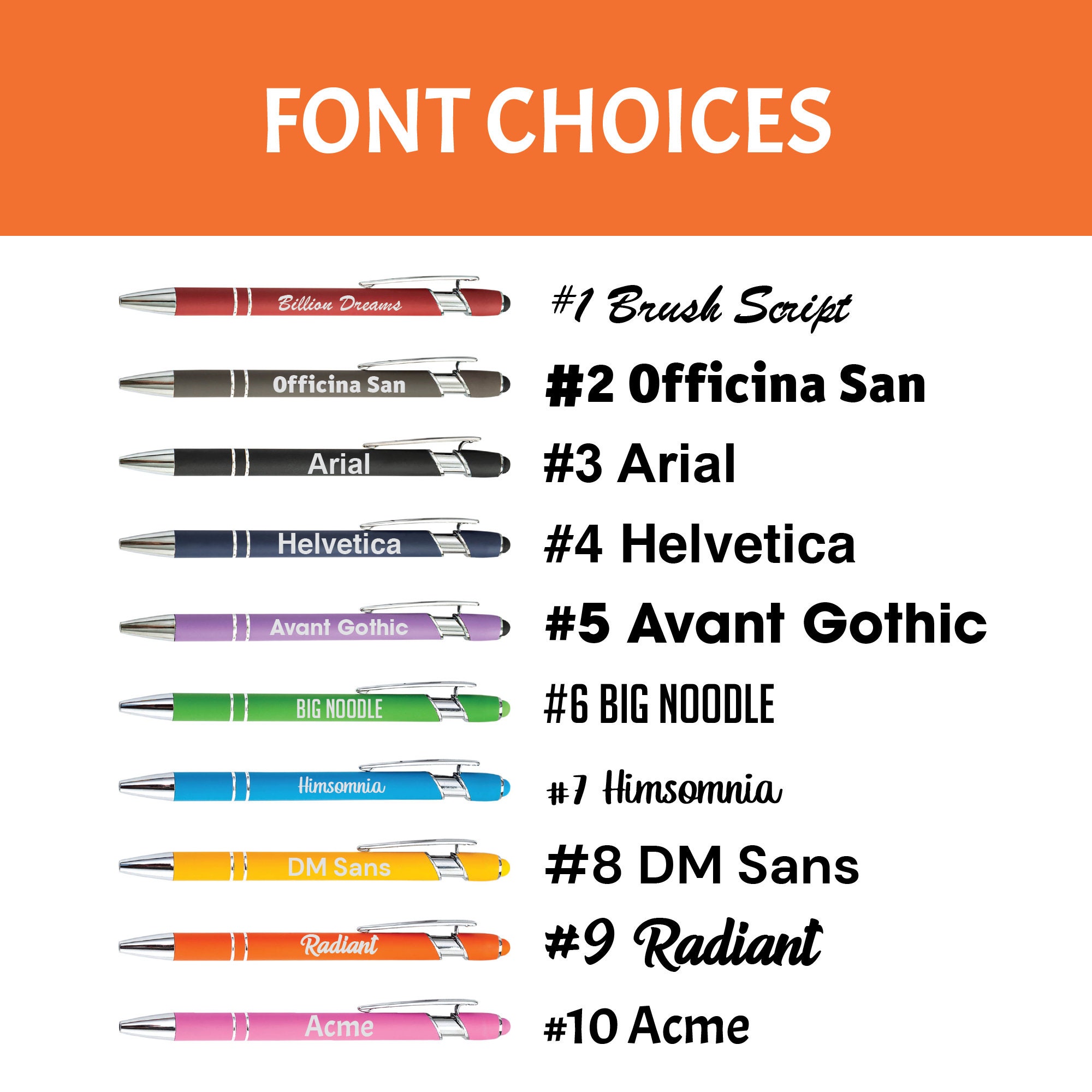Custom Ballpoint Pens, Personalized Business Pens Bulk Custom Text ...