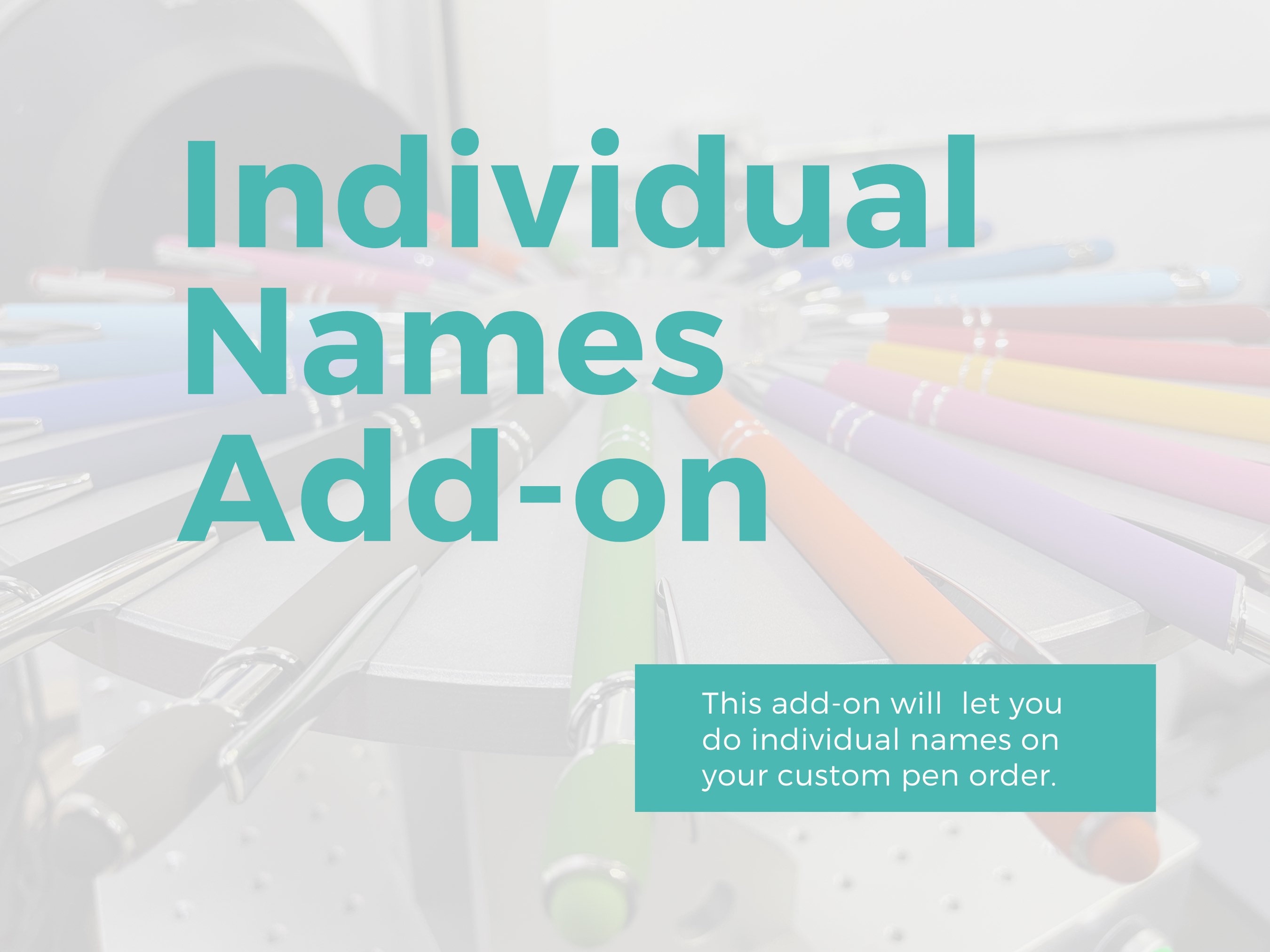 Individual Names on Pen or Second Side Engraving - Etsy