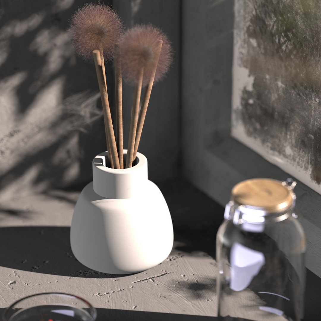 Chubby Fragrance Reed Sticks Jar Concrete Mold,diffusers Bottle ...