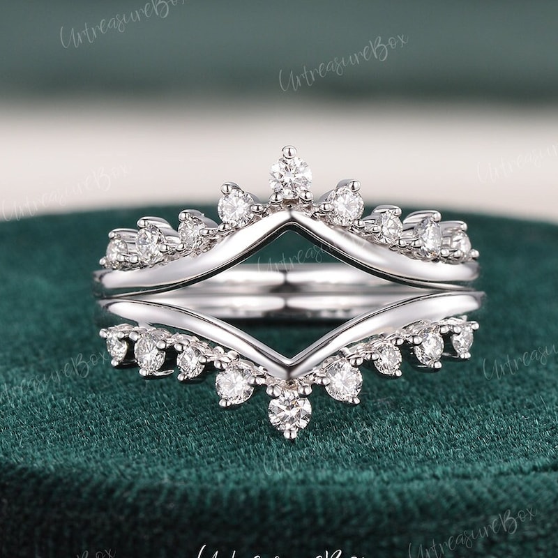 Chevron Wedding Band - Etsy