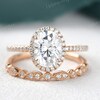 Pear Shaped Morganite Engagement Ring Set Vintage Morganite Diamond ...