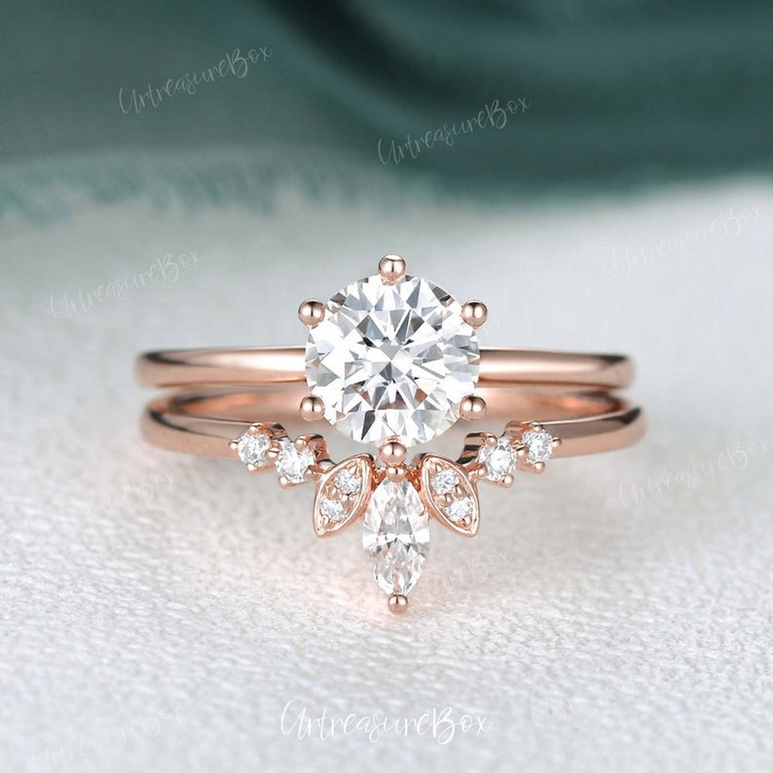 Rose Gold Ring Enhancer Women Wedding Ring Enhancer Wedding - Etsy