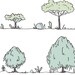Tree Dividers Clipart 5 Hand Drawn Digital Images Png, Trees, Forest ...
