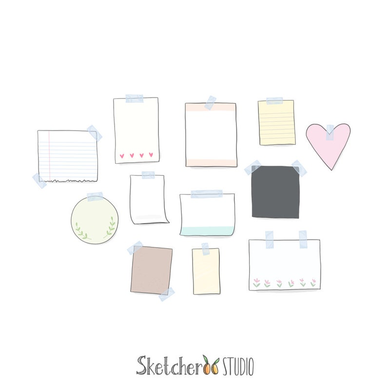 Cartoon Post It Notes - Etsy