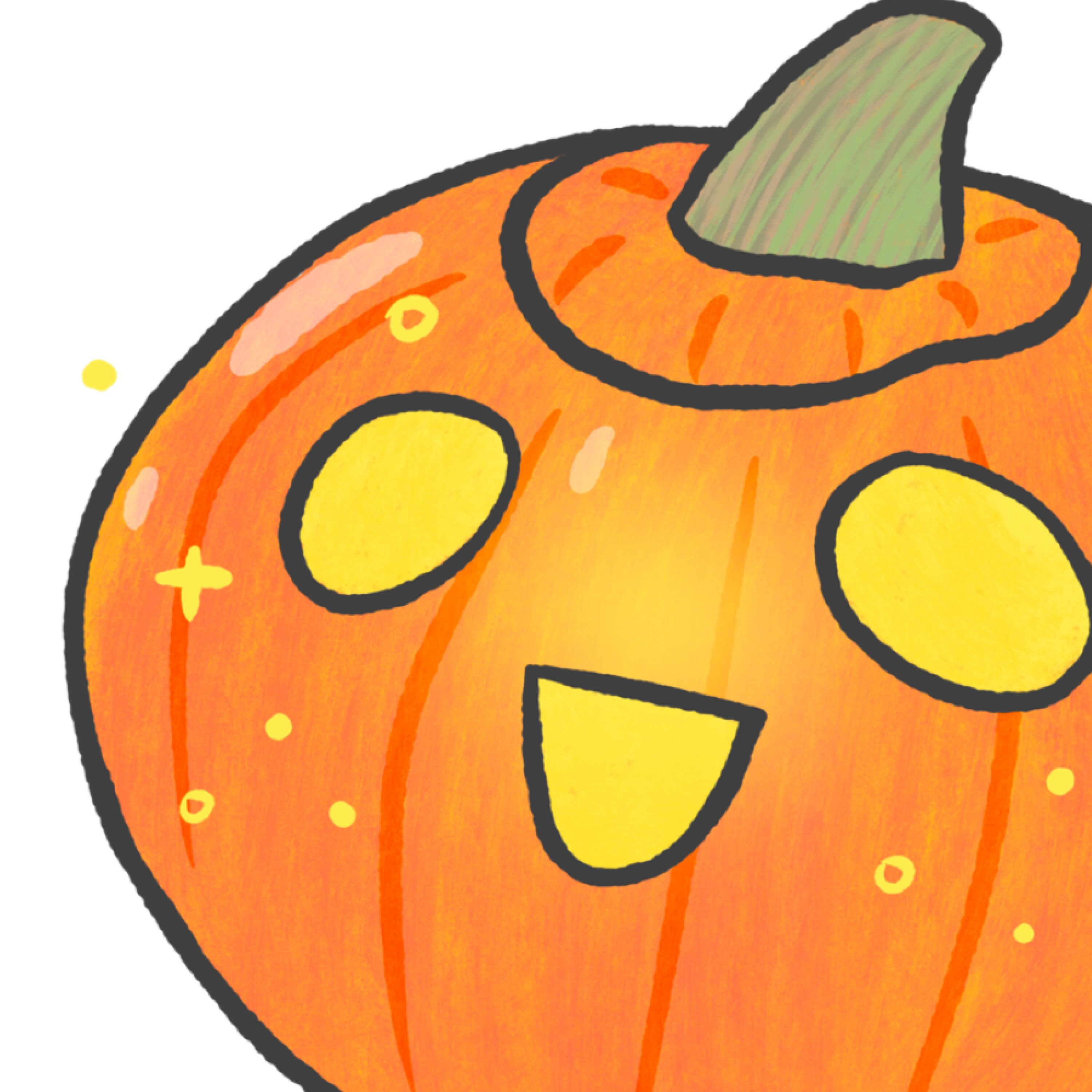 Pumpkin & Jack-o-lantern Clipart • 18 Hand Drawn Digital Images • Png ...