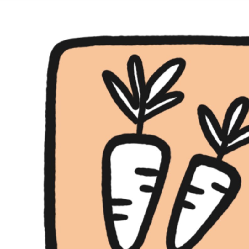 Foodie Icons • 20 Hand Drawn Digital Images • Png, Icon, Food, Kitchen ...