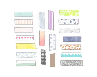 Washi Tape Clipart | Etsy