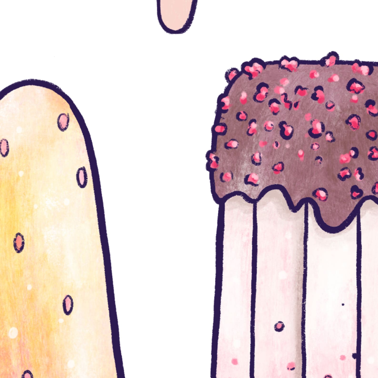 Popsicle Ice Lolly Clipart • 16 Hand Drawn Digital Images • Png, Summer ...