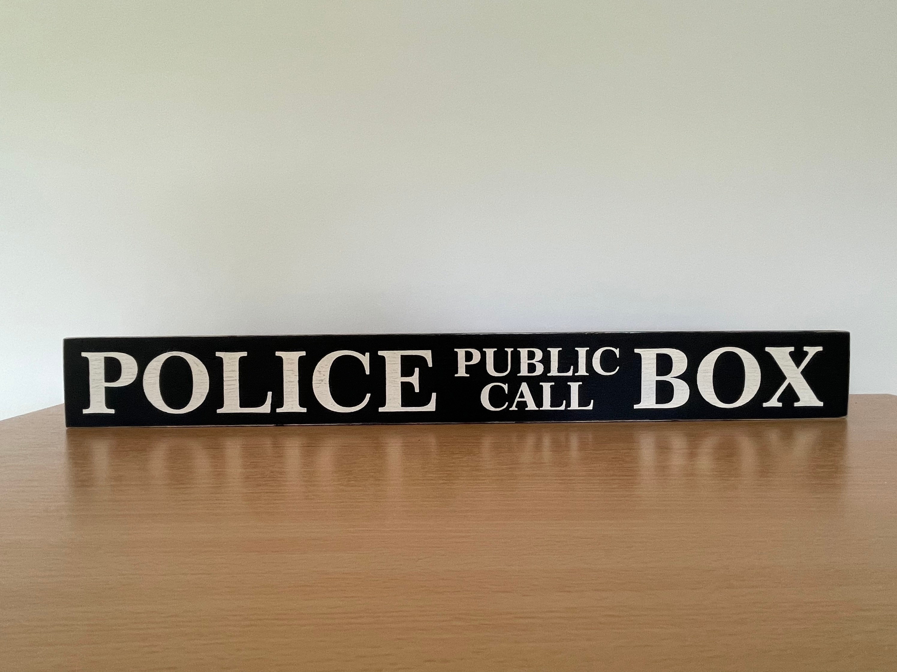 Police Public Call Box Vintage Style Wooden Sign Dr Who - Etsy UK