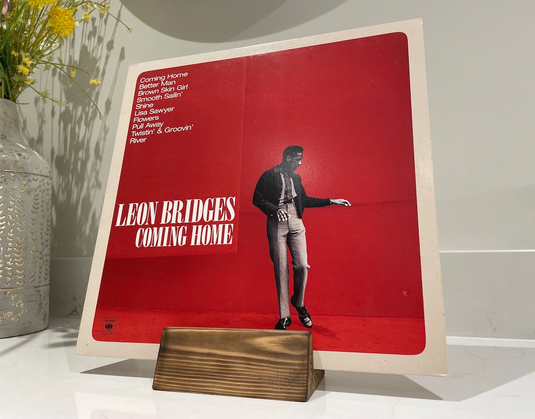 Vinyl Display Stand | LP Record Sleeve Holder - Natural (smoke) - Etsy