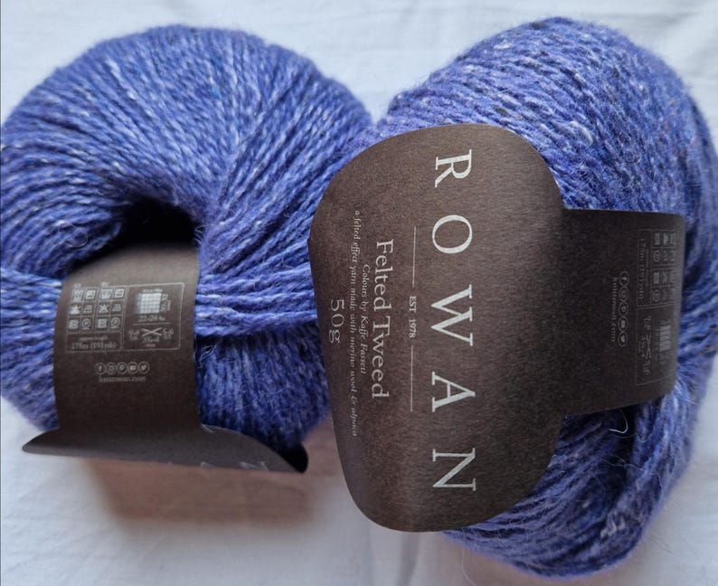 Felted Tweed by Rowan in Beautiful Magenta, Blue and Red Made of Wool ...