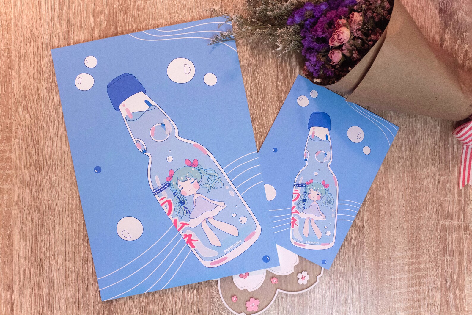 Ramune Girl Large Print - Etsy