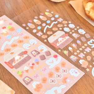 Cute Korean Style Deco Sticker Sheets Vol. 2 - Etsy