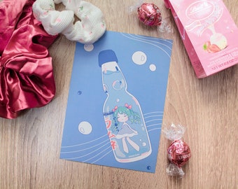 Ramune Girl Large Print - Etsy