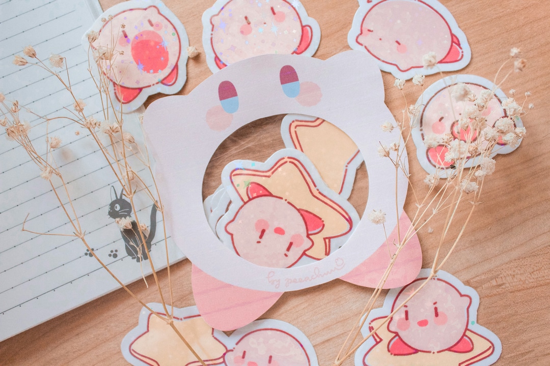 Kirby Holographic Sticker Pack - Etsy