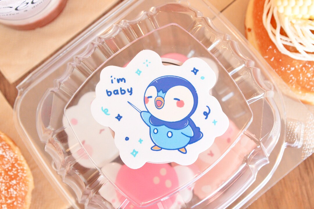 I'm Baby Piplup Clear Vinyl Sticker - Etsy