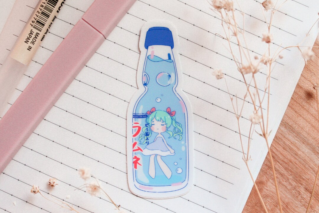 Ramune Girl Vinyl Sticker - Etsy