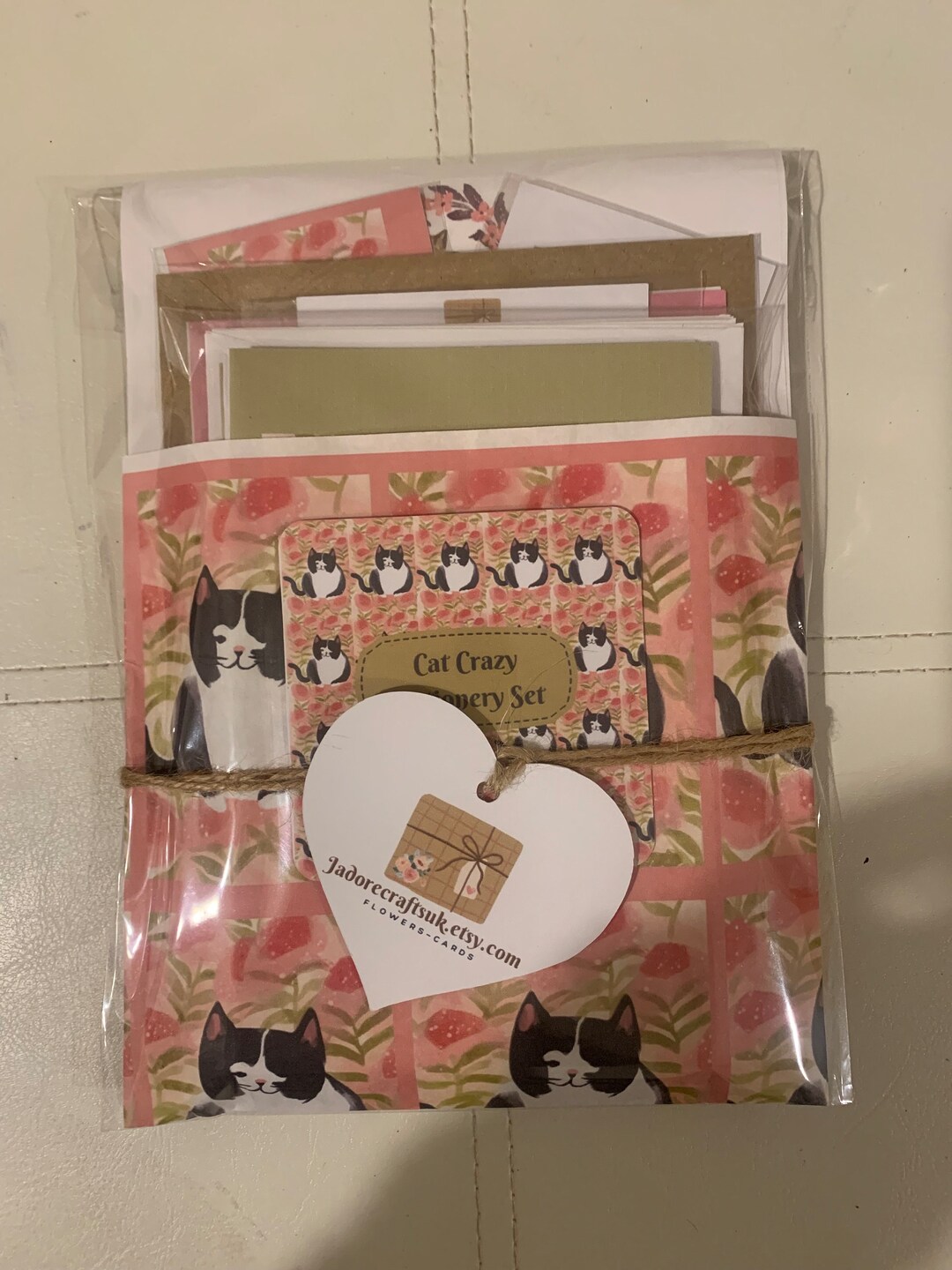Cat Crazy Personalised Birthday Letterbox Chocolate & Stationery Gift ...