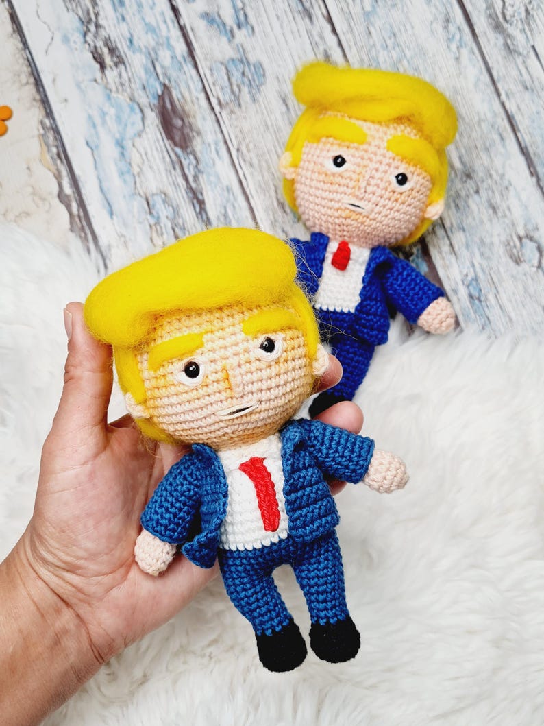 DONALD TRUMP AMIGURUMI | English Language | Crochet Pattern Pdf ...