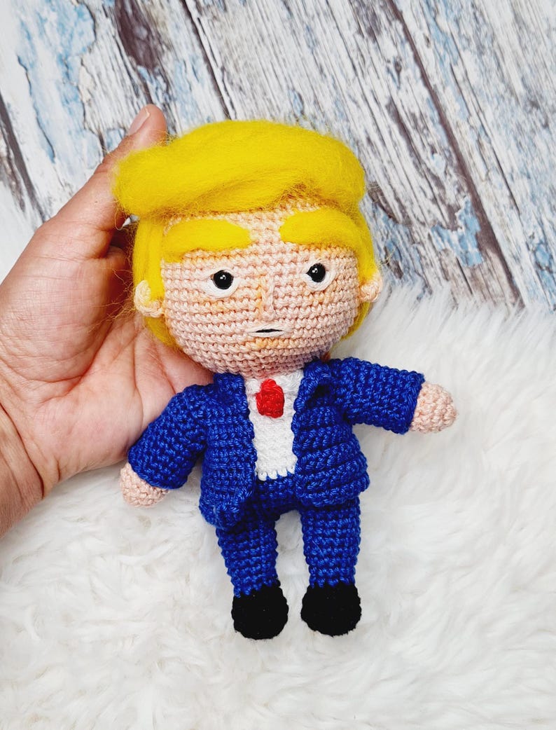DONALD TRUMP AMIGURUMI | English Language | Crochet Pattern Pdf ...