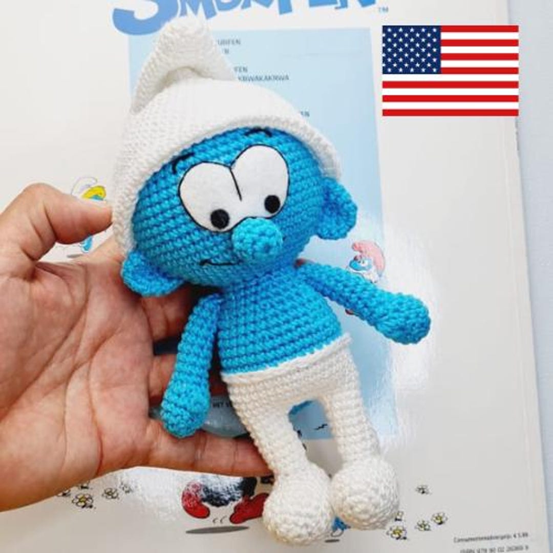 SMURF AMIGURUMI | Pattern | Crochet Doll | ENGLISH Language | Includes ...