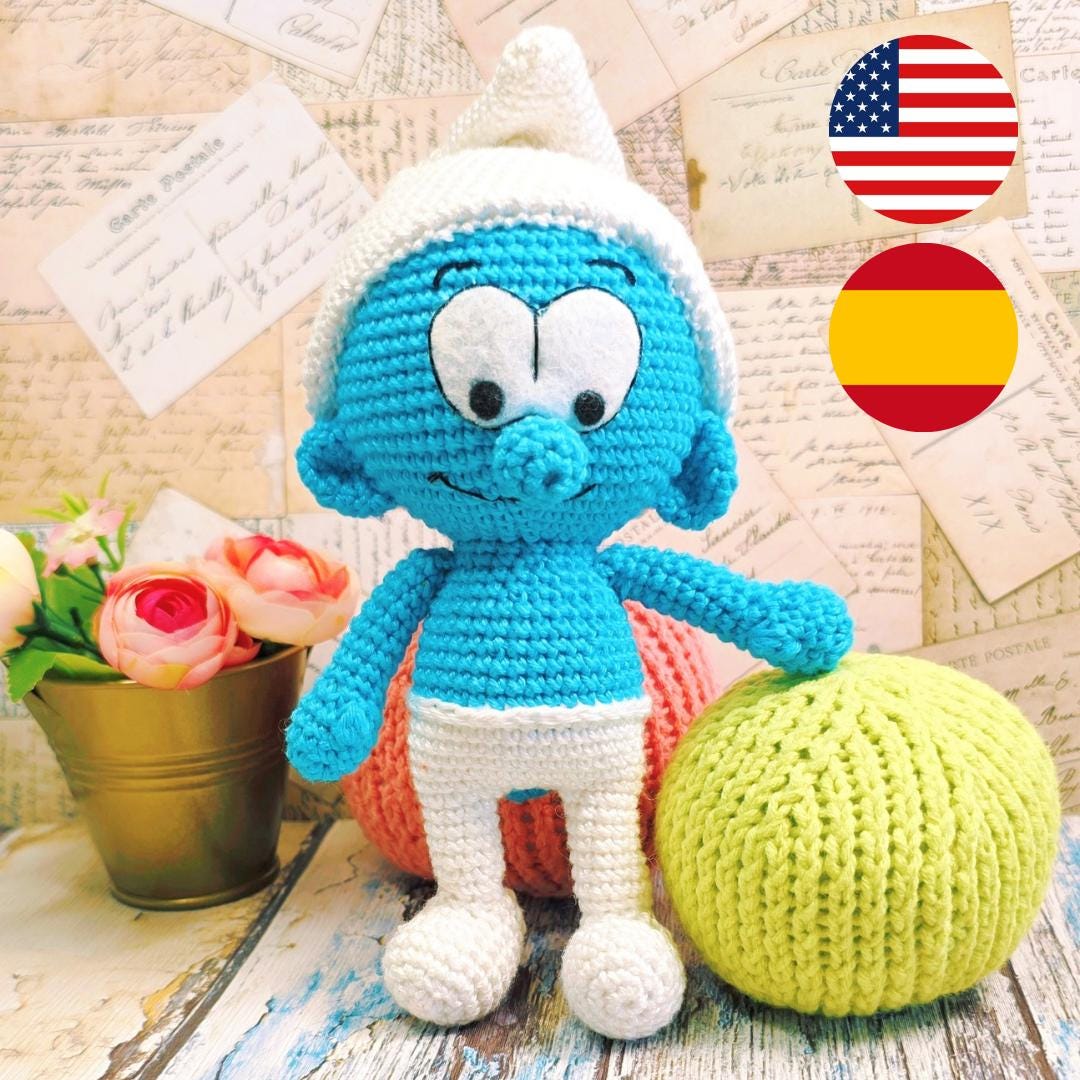 SMURF AMIGURUMI | Pattern | Crochet Doll | Spanish Language | Includes ...