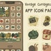Vintage Cottagecore App Icons / Cozy Fall Forest Aesthetic Hand Drawn ...