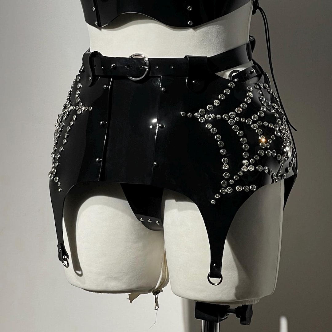 SPIDERNET Vinyl Garter Belt - Etsy