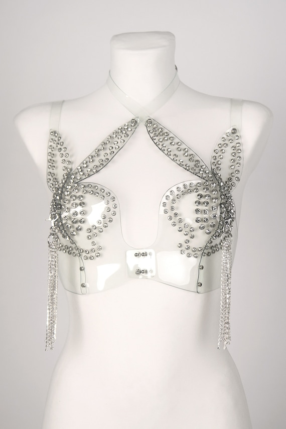 Clear Vinyl Bra