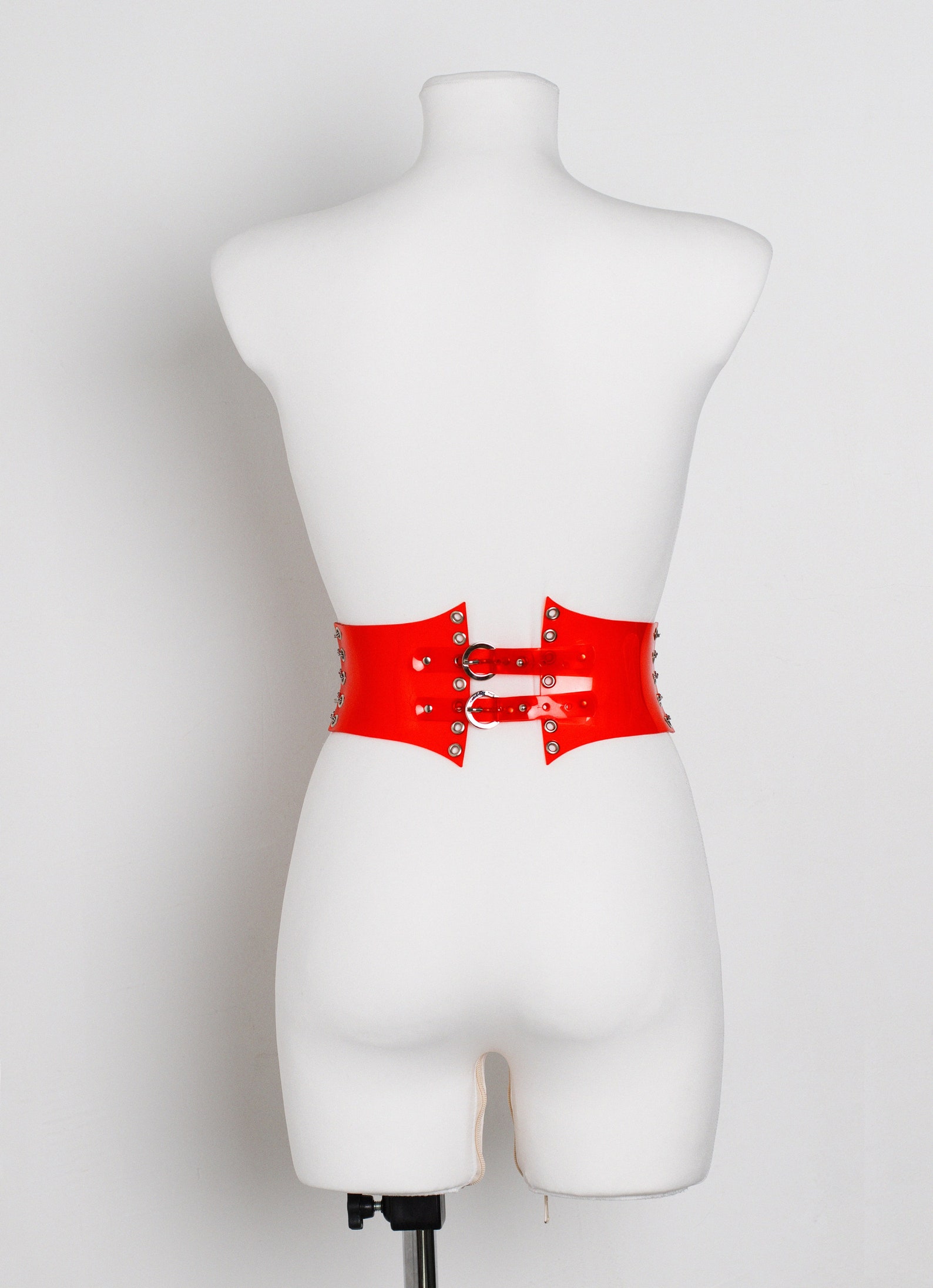 Red Vinyl STAR Belt | Etsy